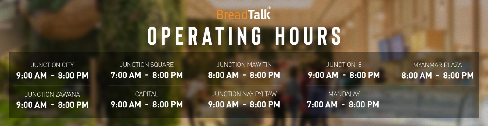 Shop - BreadTalk Myanmar (Mandalay)